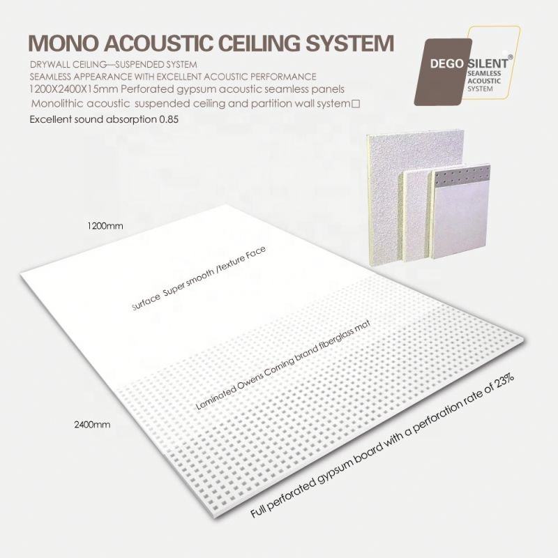 Monolithic Acoustic Gypsum System Acousric Ceiling Line Perforation ...