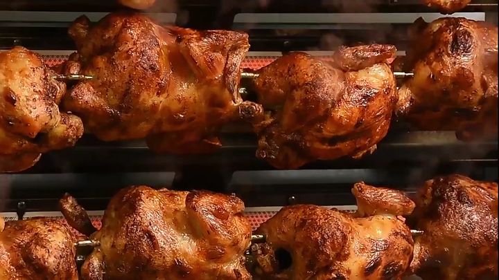 4 Rods Chicken Rotisserie Machine - Gas Grilled Perfection