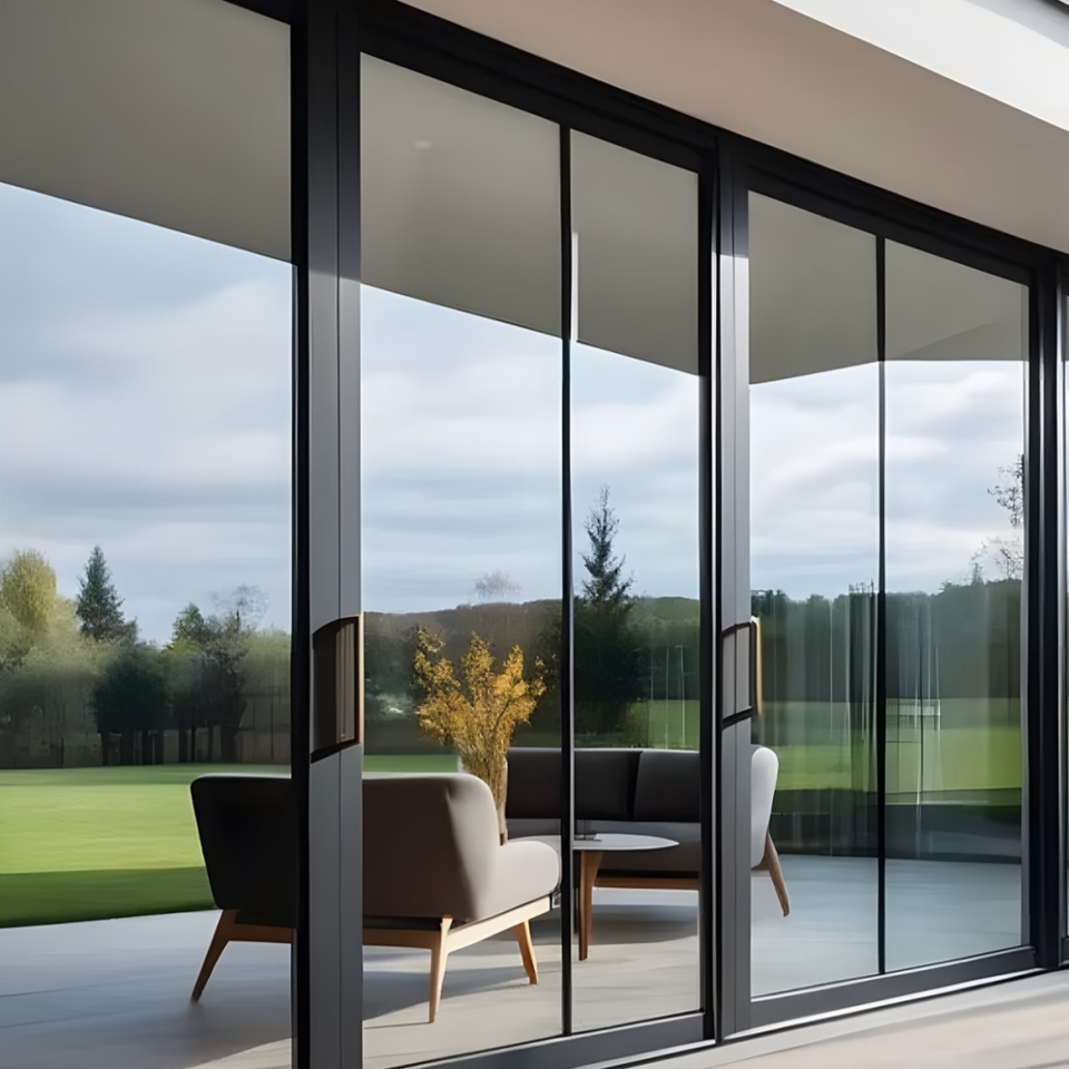 Modern Aluminum Glass Sliding Door for Balcony and Patio, Custom Size ...