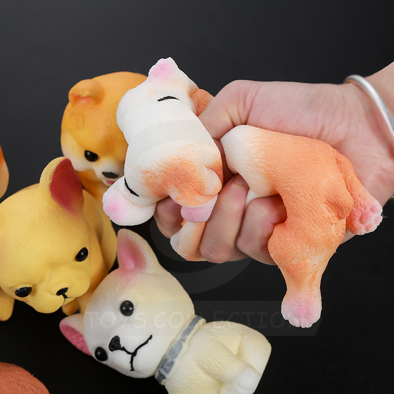 Mochi Squishy Jumbo Fluffy Dog Squeeze Toy Flubby Soft Plastic Anti ...