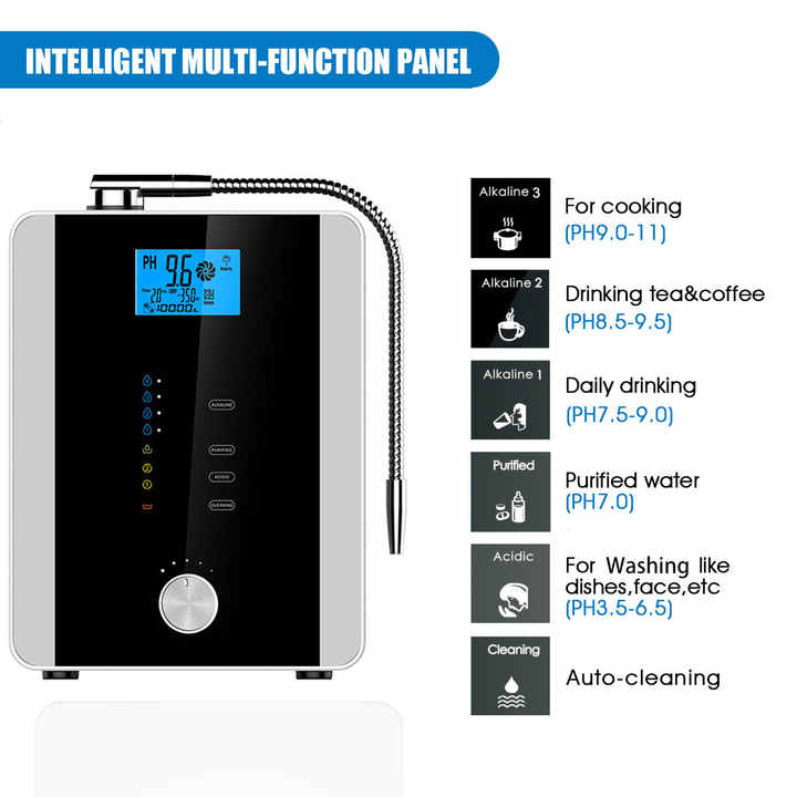 2022 High ph ORP range +700~-600 alkaline water machine ionizer filter ...