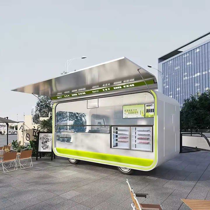 Customized Mobile Food Trailer for Vegetable Processing