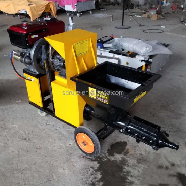 Diesel Cement Sprayer Machine Portable Big Power Construction Mortar ...
