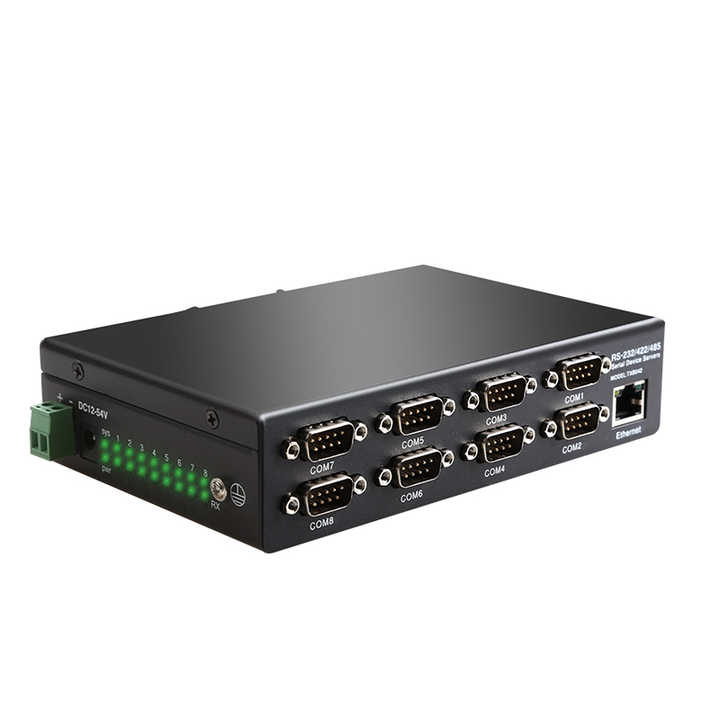 Diewu 8 포트 Rs232 Rs485 Rs422 이더넷 Tcpip 변환기 여러 직렬 장치 서버 스위치 Modbus 게이트