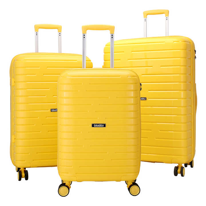 PP Trolley Bag Set 3 Pcs Spinner Women - Durable & Stylish