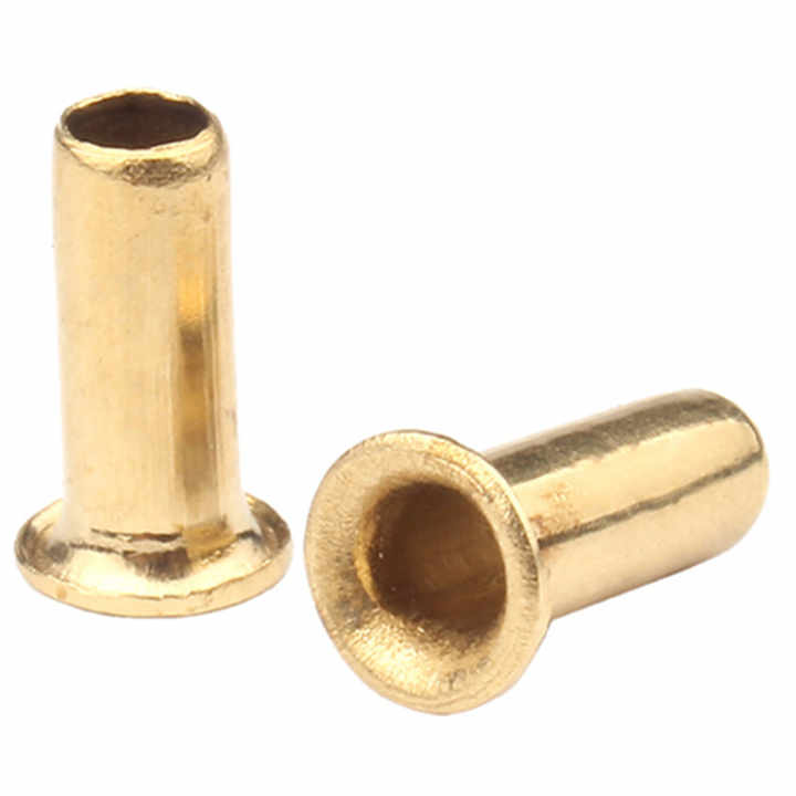 M3 - M6 Copper Brass Eyelet Nail 2mm 3mm 16mm 20mm Hollow Tubular ...