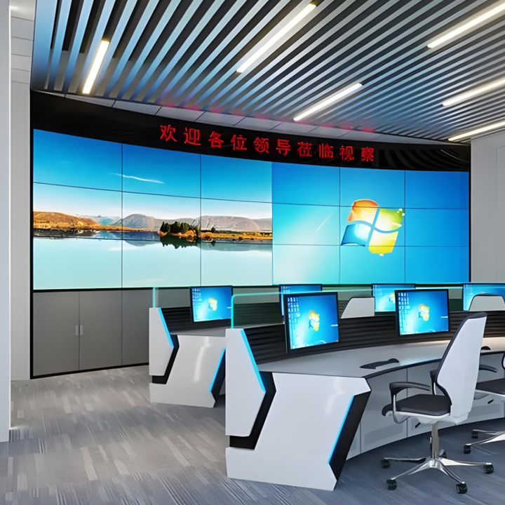 Ultra-thin Anti-glare Splicing Monitor 4K UHD Surveillance Center ...