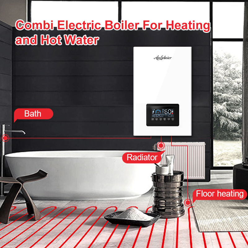 6kw 24kw Wireless Remote Control Electric Boiler for Central Heating ...