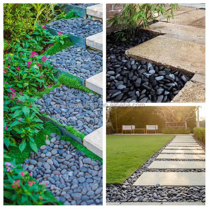 Natural Washed Grey Cobblestone Paving Outdoor Garden Stone Decoration ...