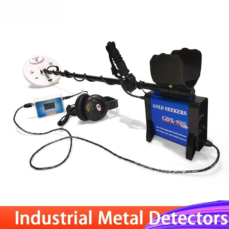 GDX8000 Digital Industrial Metal Detectors Underground Depth 2m Coil ...