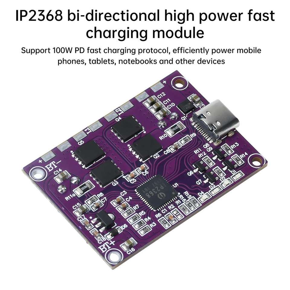 IP2368 Bidirectional 100W Fast Charging Module Buck-Boost Type-C ...