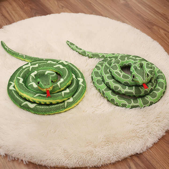 Wholesale Jumbo Burmese Python Snake Plush Toy - Lifelike