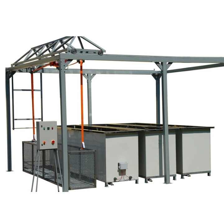 Automatic Powder Coating System with Chemical Dipping