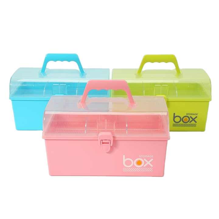 Large Size Portable Artist Tool Storage Box Craft Organizer Plastic ...