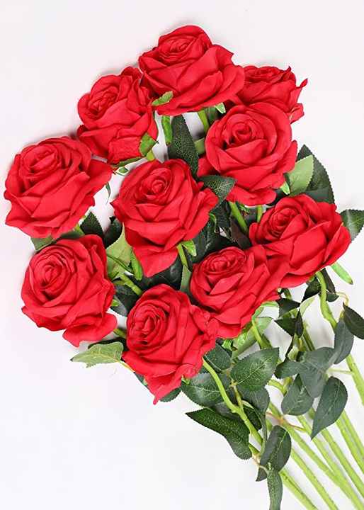 Wholesale Artificial Red Silk Rose Bouquet for Weddings & Home Decor
