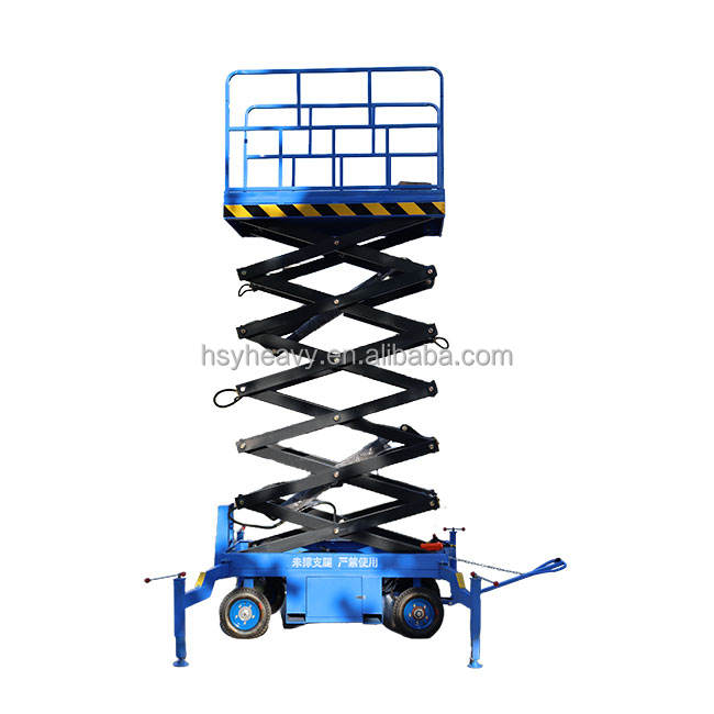 4M-24M Electric Towable Lift Table Man Lifter Scissor Lift Mobile ...