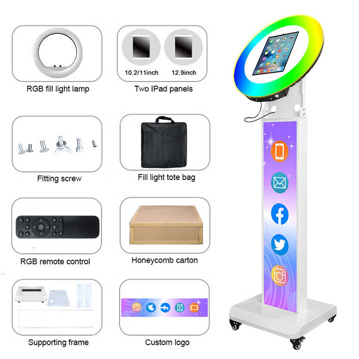 LED Ring Light Event Selfie Station - Ipad Photo Booth Machine