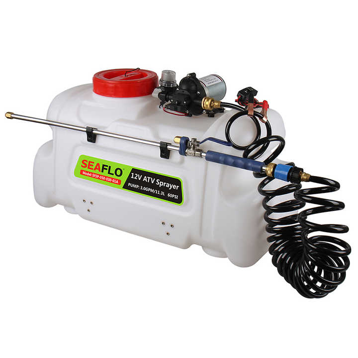 SEAFLO 12 Volt 15 Gallon ATV Spot Sprayer - 60PSI Farm Sprayer