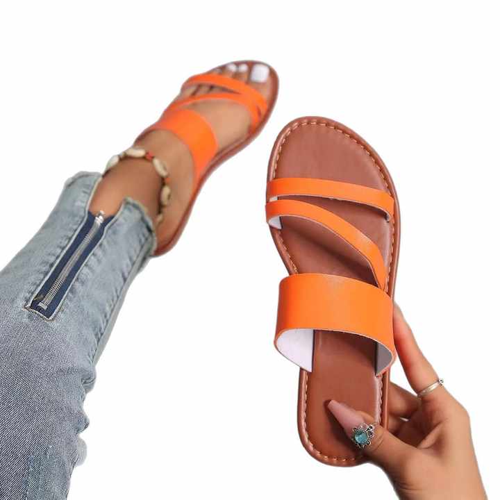 2025 Designer Women Heeled & Flat Sandals Roman Braided Adjustable ...