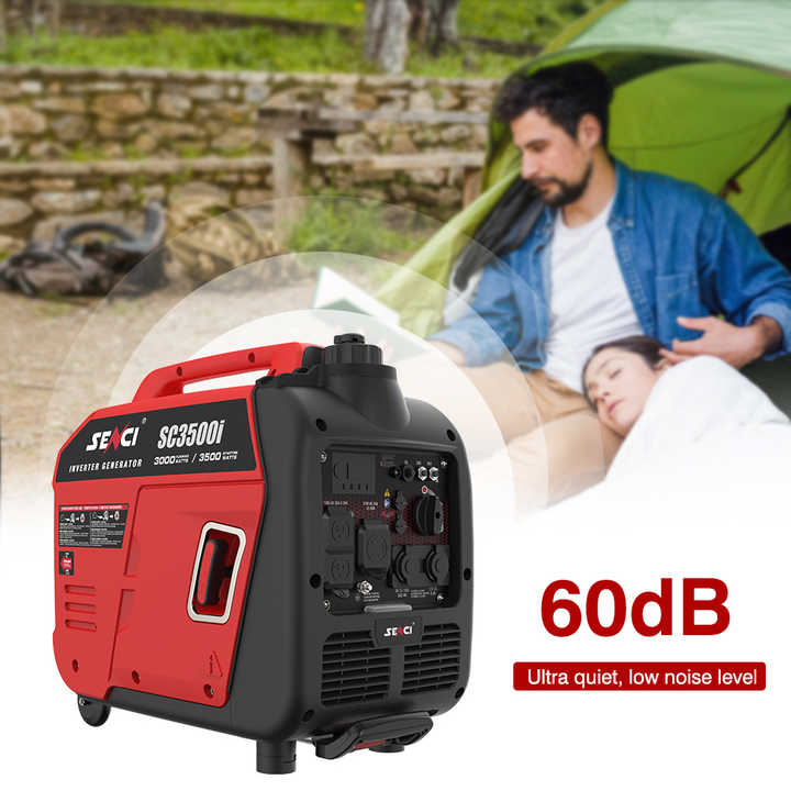 Senci Dual Fuel Generator - 3500W Silent Power for Home & Camping