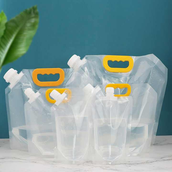 Transparent Foldable Pure Water Bag Spout Pouch 1L 2L 5L 10L Clear ...
