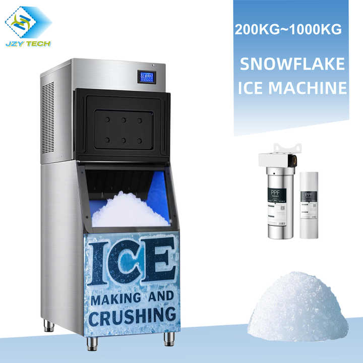 JZYTECH 20KG~1000KG Industrial Crushed Ice Machine for Ice Making and ...