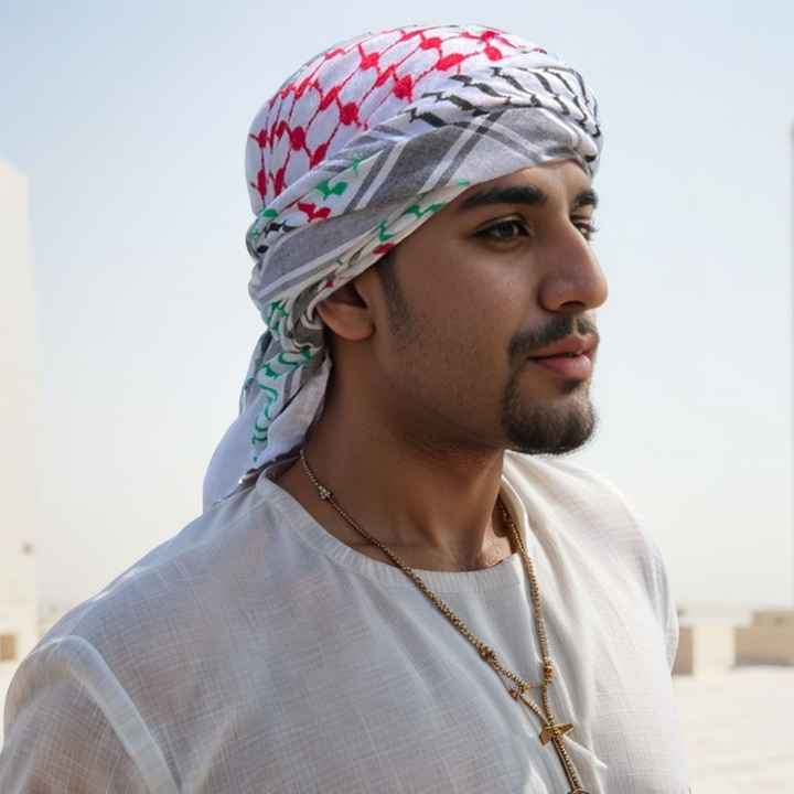 Shop Our Saudi Dubai Arab 100% Polyester Cotton Bandanas