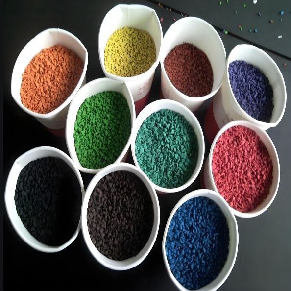 Recycled Rubber Particles EPDM Rubber Granules Flooring Kindergarten ...
