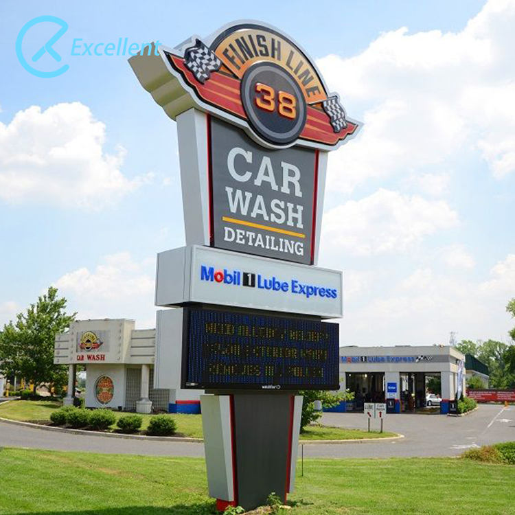 Outdoor Advertising Mall Plaza Guidance Led Totem 3D Display ...