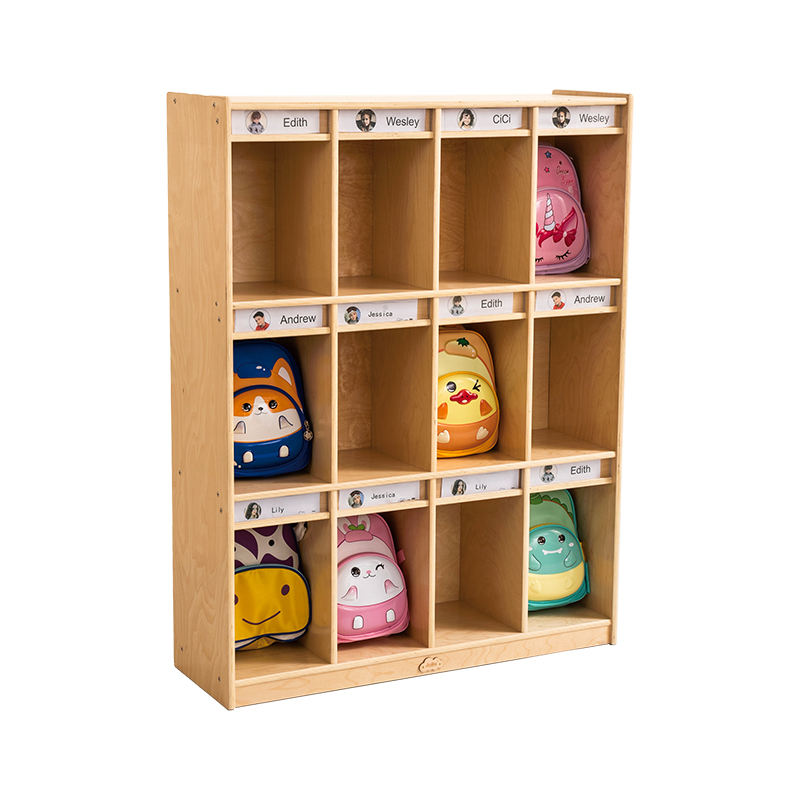JOOYES Modern Kid Wooden Cubbies Locker Furniture Children School Bag ...