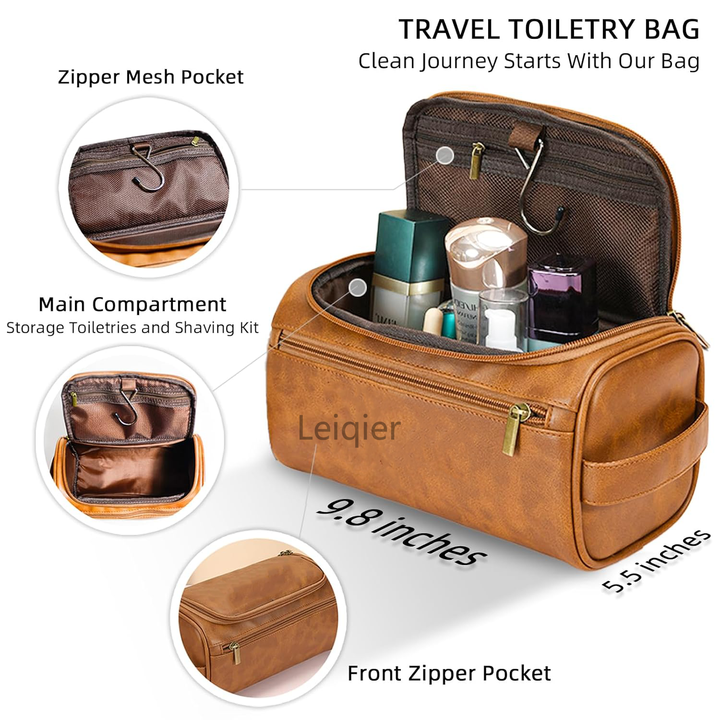 Custom Logo Toiletry Bag for Men Travel Toiletry Bag Customized Travel ...