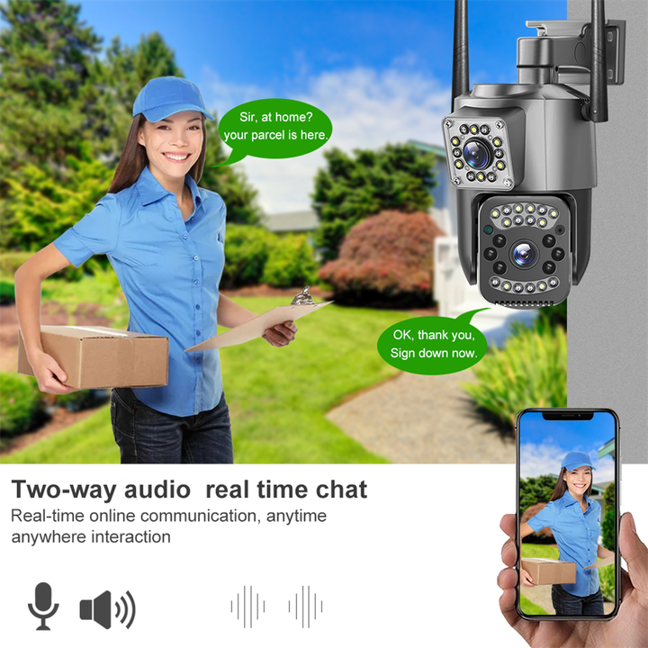HD 2K 4MP 4G Sim Card Outdoor Indoor Lorex 4K Security Ai Camera