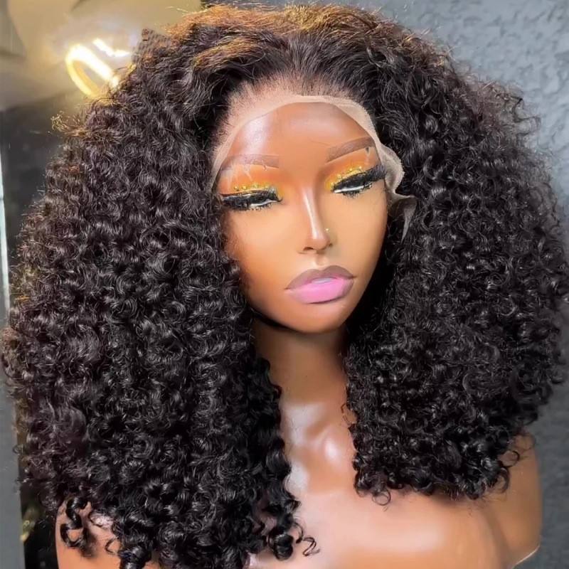 Real Human Hair, Elf Curls, Wig, 250 Density, Can Be Permed and Dyed ...