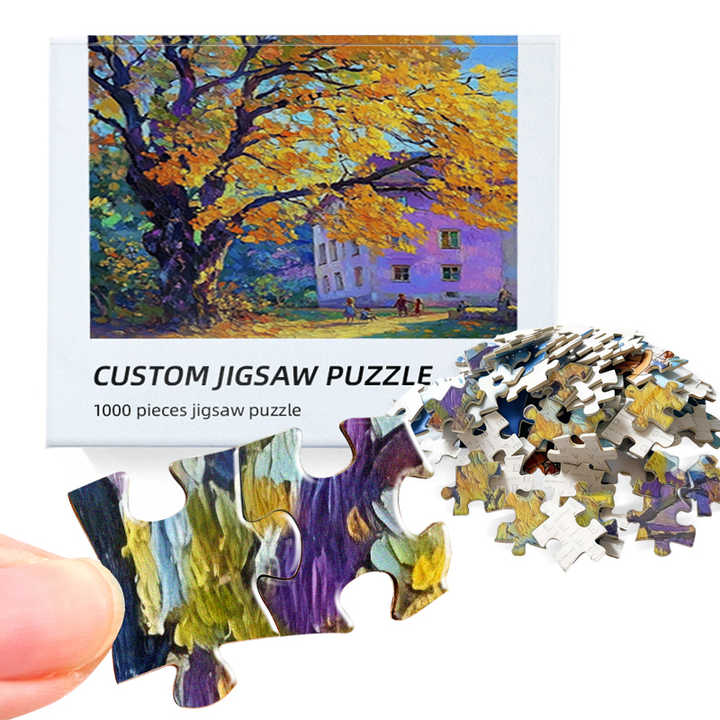 OEM Custom Autumn Maple Leaf Puzzle Manufacturer OEM Custom Printing ...