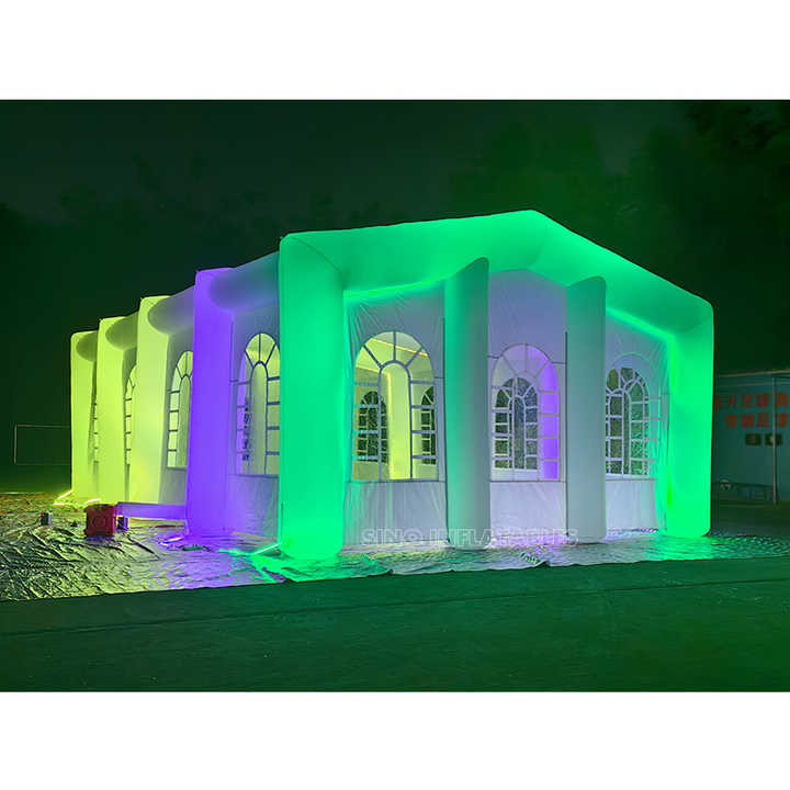 40x27.5ft Portable Blow up White Inflatable Night Club
