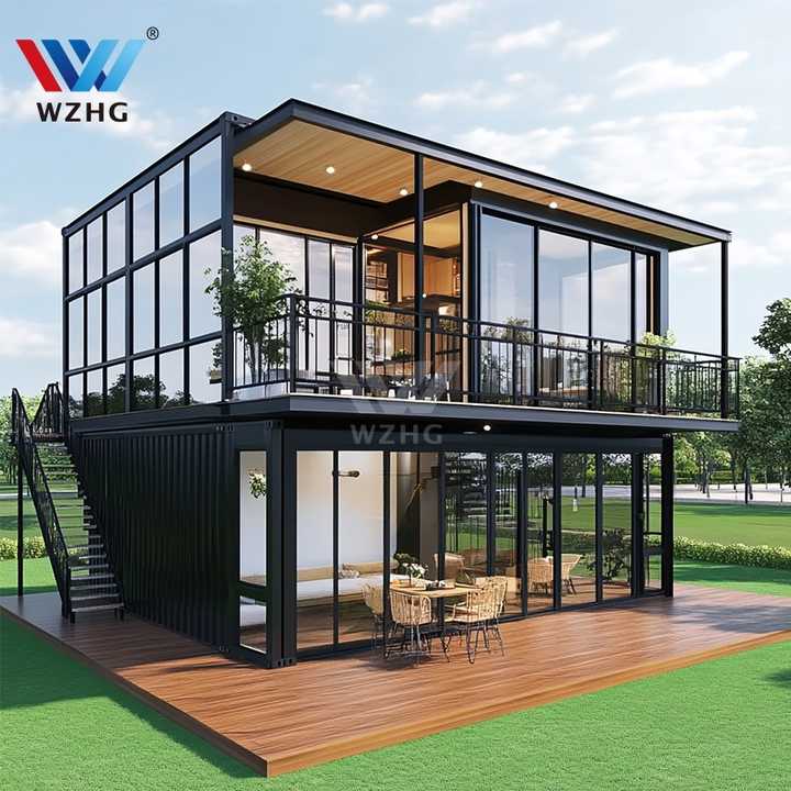 Container Homes Villa Outdoor Cabin House Tiny Home 10x12 Expandable ...