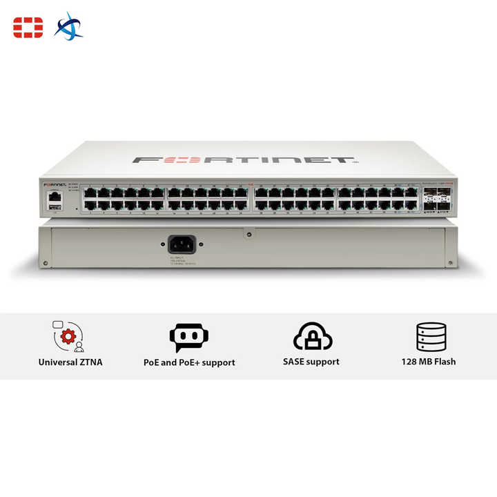 New FortiSwitch 148F FPOE Gigabit Managed PoE Plus Switch 48 Port 740W ...