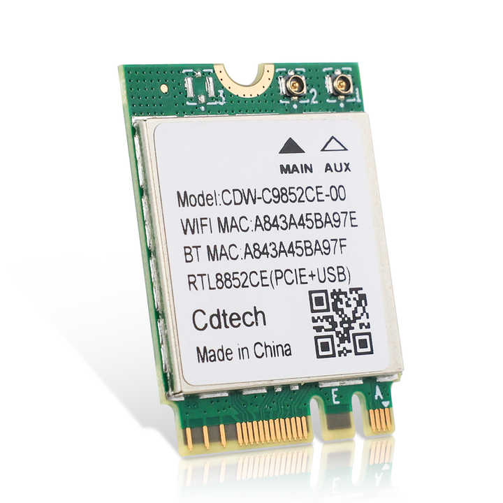 EDUP EP-RTL8852CE 2402Mbps WiFi 11ax BT5.3 Module High Performance PCI ...