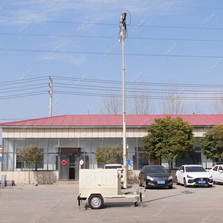 4x1000W Mobile Light Towers Manual Mast Industrial Outdoor Light Tower ...