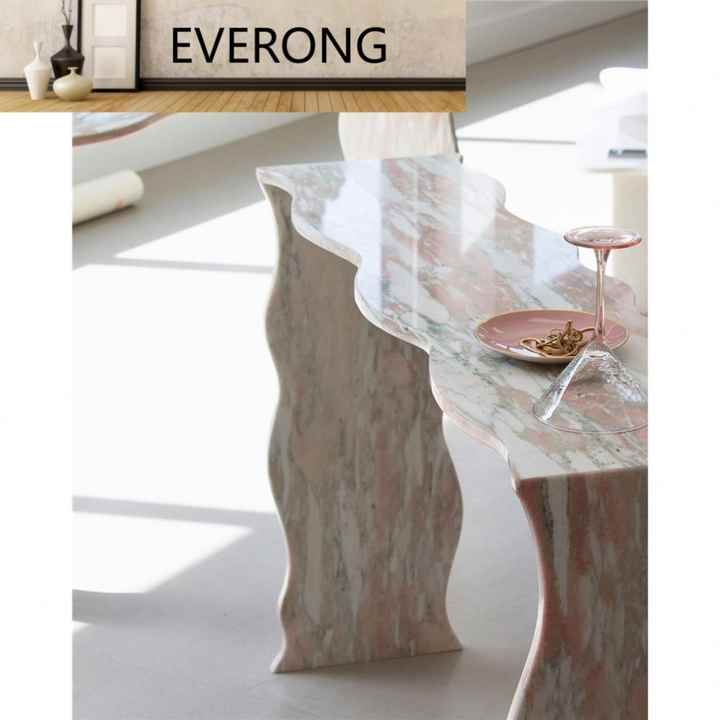Rose Pink Quartzite Slab - Elegant Countertop Solutions