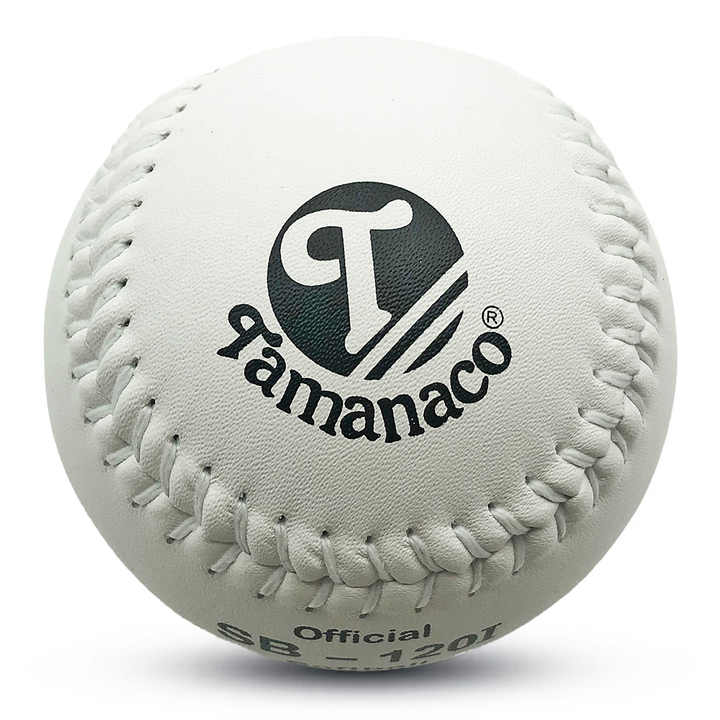 Premium 12 Inch Softball - White PVC Leather, Cork Filling