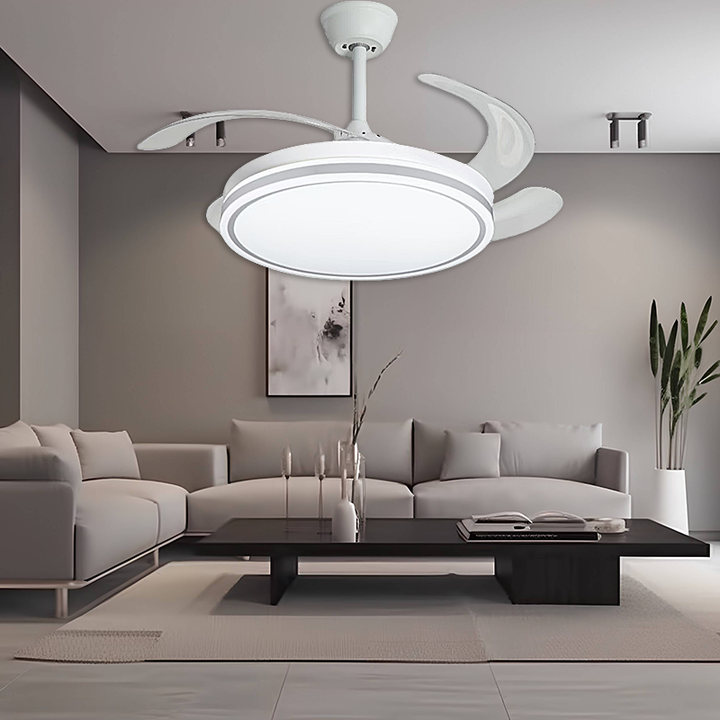 Modern LED Ceiling Fan for Home Use Child's Room Safe Invisible Design ...