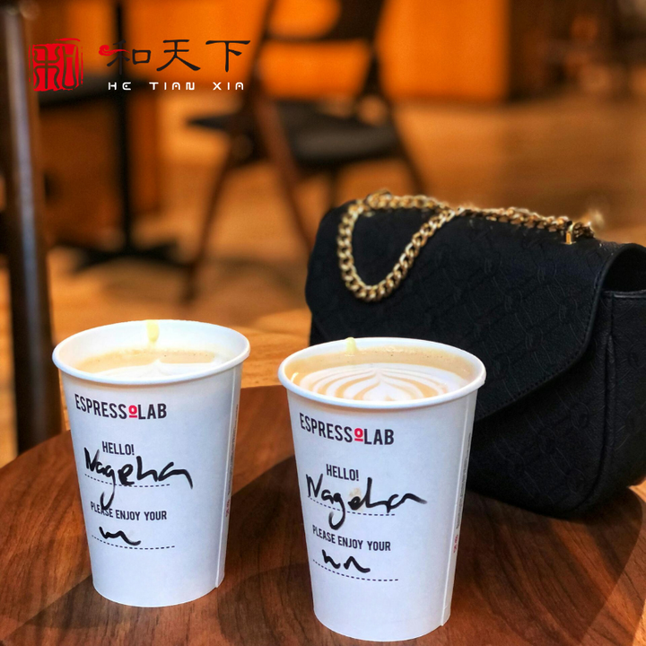 Custom Logo Disposable Coffee Cups With Lids Paper Cups With Custom ...