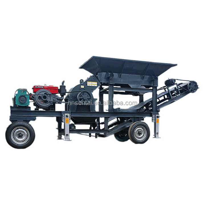 Convenient Wheeled Mobile Crusher for Crushing Sand in Mining ...