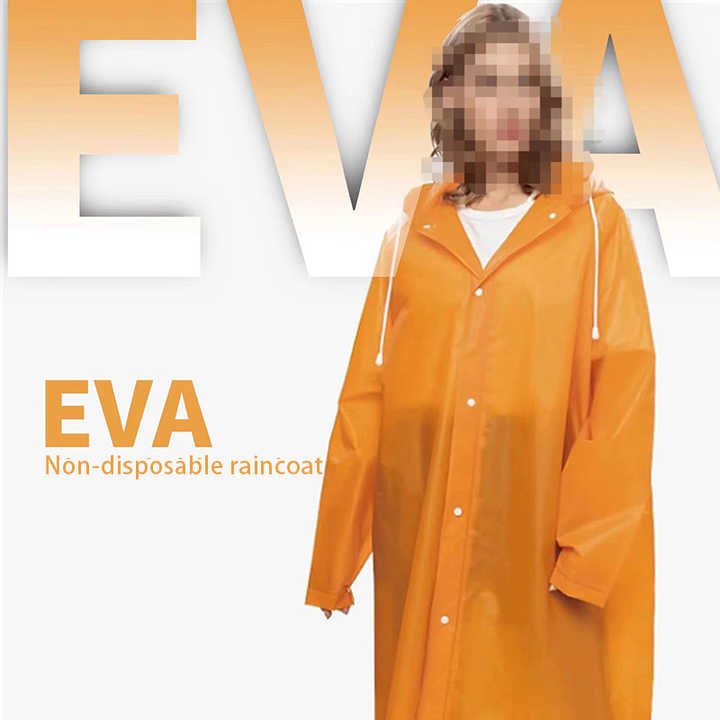 High Quality Customized Logo Printed Long Reusable Raincoat