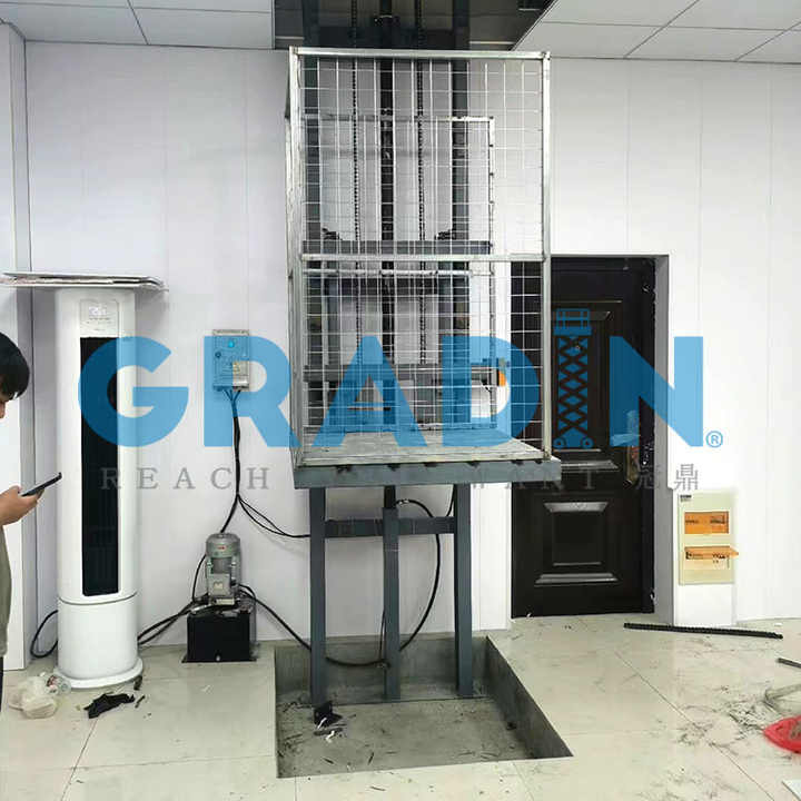 Wall Mounted Electric Mini Cargo Elevator Small Goods Lift Table for ...