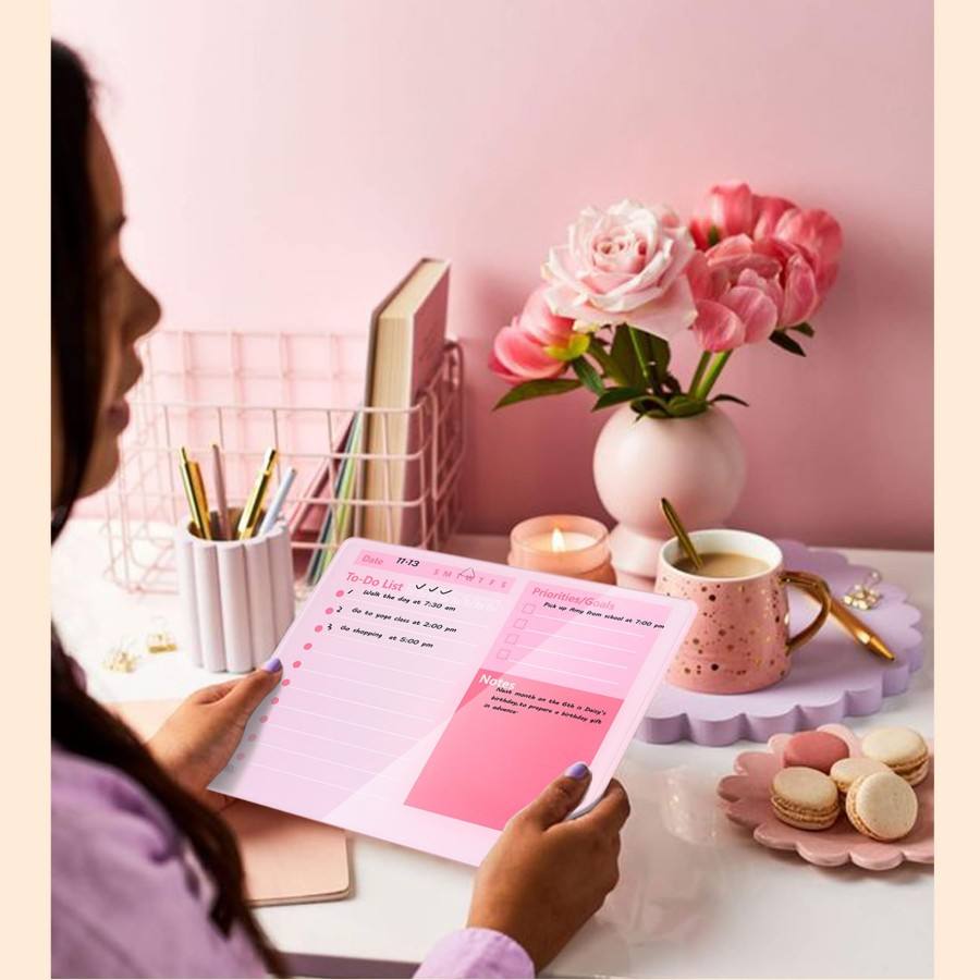 Desktop Thickened Acrylic Dry Erase Board Frameless Planner Board ...