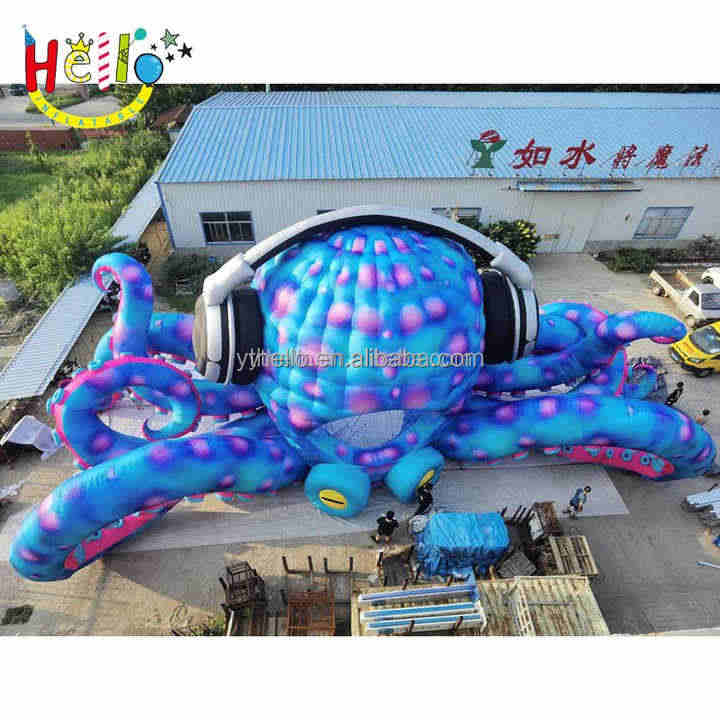 Customizable Giant Inflatable Octopus Stage for Exhibition Display ...