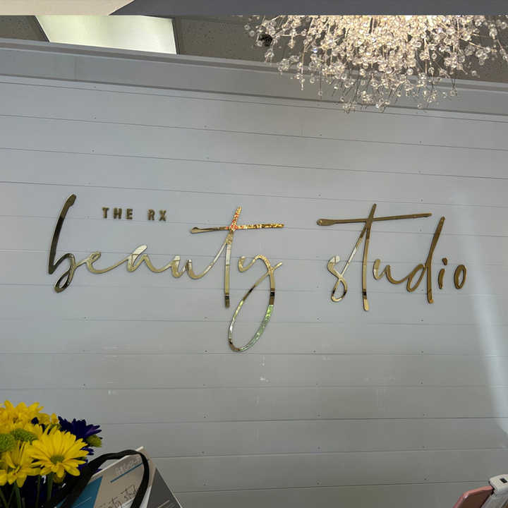 Laser Cut Metal Signage for Beauty Salon Logo Wall Sign