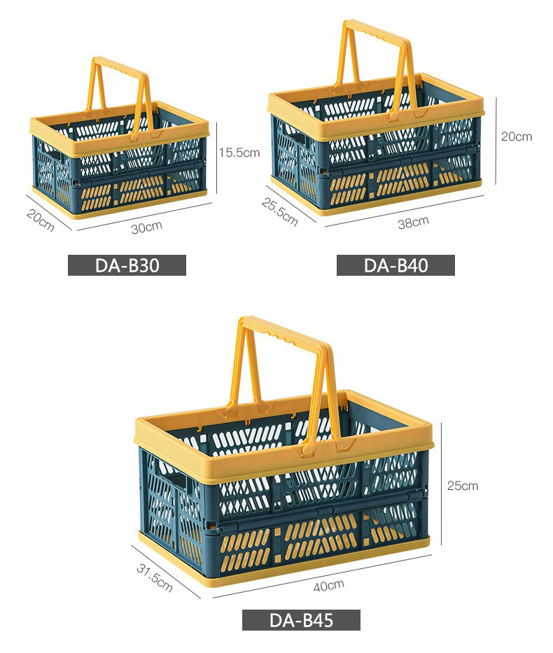 DA-B30 mini Collapsible Plastic Vegetable Fruit Storage Basket With ...